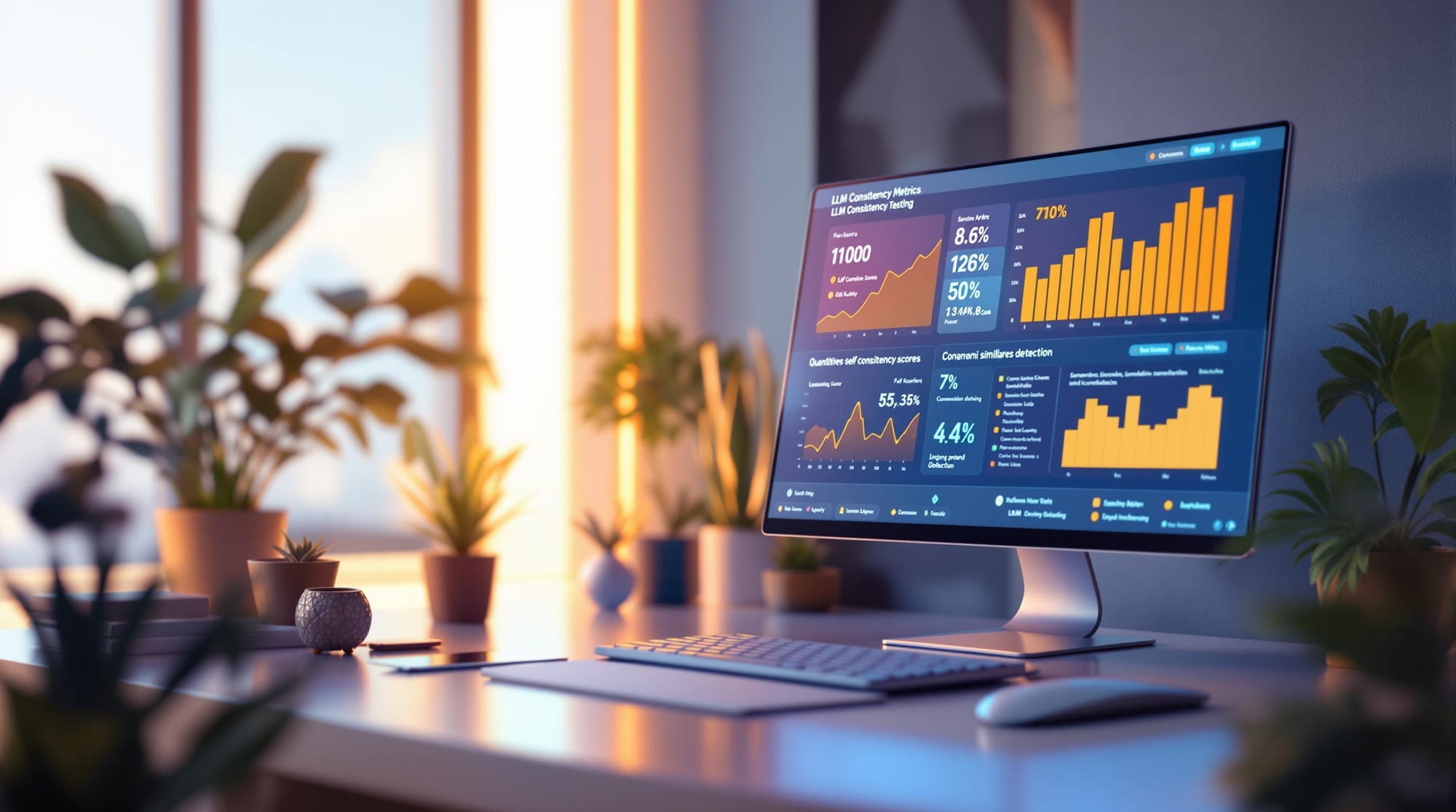 Quantitative Metrics for LLM Consistency Testing